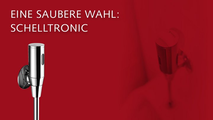 Non-contact, hygienic and reliable: The SCHELLTRONIC urinal exposed ...