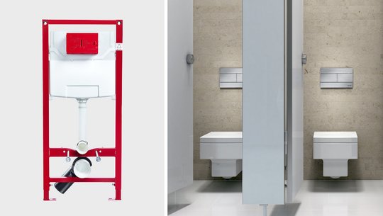 WC cistern modules with stagnation flush – the convenient MONTUS Flow ...
