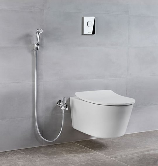 Bidet-Handbrausen mit arretierbarem Hebel | SCHELL