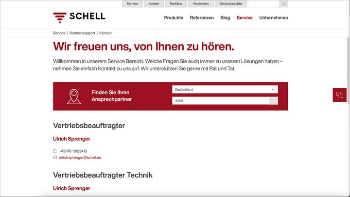 Zoeken op contactpersonen, FAQ’s en de SCHELL-showtruck – profiteer van ...