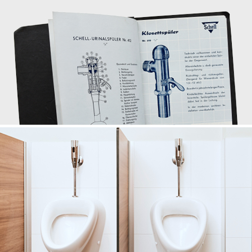 WC flushing systems for (semi-)public sanitary facilities | SCHELL